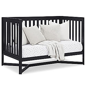 Delta Children Tribeca 4-in-1 Baby Convertible Crib, Midnight Grey