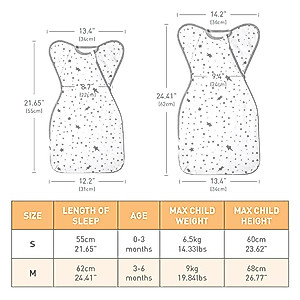 Knirose 3-Way Wearable Swaddle Blankets Sleep Sack with Arms Up Self-Soothing, Easy Diaper Changing Sleeping Bag for Baby Boy Girl Newborns Transitions to Arms-Free Calms Startle Reflex Better Sleep