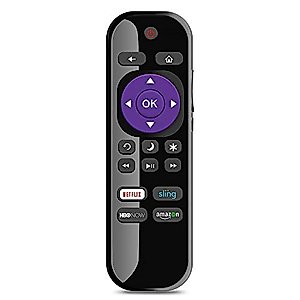 Gvirtue LC-RCRUS-17 Universal Remote Control Replacement for Sharp Roku Smart TV Remote All Sharp Roku Smart LED TV with Netflix, Amazon, Sling, HBONOW Button