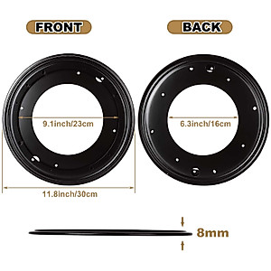 12 inch Lazy Susan Hardware, 4 Pcak Large Lazy Susan Turntable Bearing 5/16" Thick 1000lbs, Lazy Susan for Table, Serving Trays, Kitchen Storage Racks, Craft Table, Rotating Bearing Plate