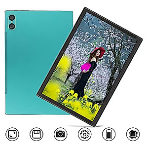 Android 12 Tablet 10 Inch Tablet, Octa Core CPU 8GB RAM 256GB ROM, 1960x1080 10 inch IPS Screen, 7000mAh Battery, 8MP and 16MP Cameras, Green