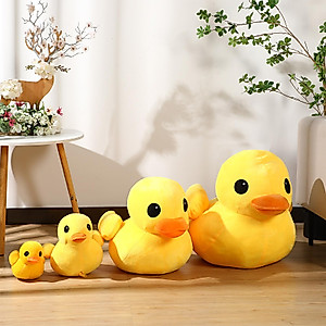 Leyndo 2 Pcs Giant Plush Yellow Duck Soft Stuffed Animal Toy Duck Stuffed Plush Pillow Animal Dolls Huggable Duck Playset Toy for Boys Girls Birthday Gift Party Sofa Decoration (8 Inch)