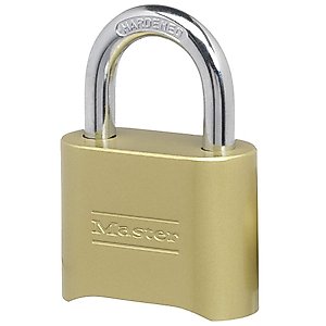 Master Lock 175 Set Your Own Combination Padlock, Brass Finish