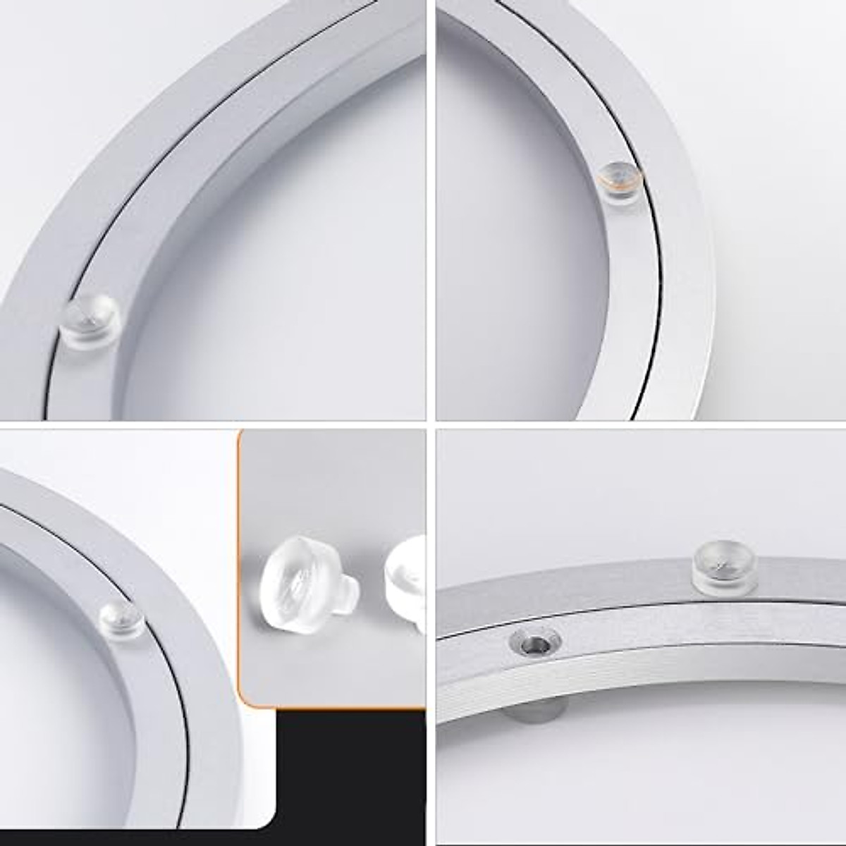 SinSed Aluminium Turntable Bearing,Lazy Susan Bearing Aluminum Turntable Ball Bearing for Dining-Table and Workbench
