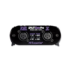ART Splitcom Pro 2 Way Microphone Splitter and Combiner, Monitor