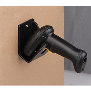 Barcode Scanner Holder, Barcode Scanning Bar-Code Reader Holder Rack Bracket Wall Mount Fit for Most Scanner Barcode Scanner Scan Gun Label Reader (A)