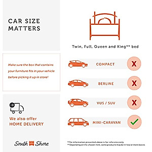 South Shore Ulysses Twin Mates Bed Fall Oak