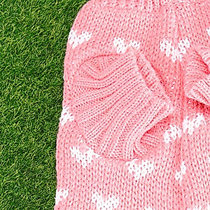 ULTECHNOVO Cat Sweater Pug Pattern Puppy Size Clothing Hoodies Warm Sweater, Maltese Cat Yorkshire Small Poodle Chihuahua Knitting Jumper Pet Clothes Sweater Xs Costume Sweaters Dog Jacket