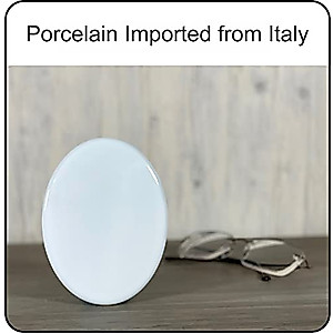 Ceramic Memorial Photo Tile - Oval Picture for headstones. Photo Memorial Plaque. 4.7" x 3.5". Large Size. 100% Weatherproof.