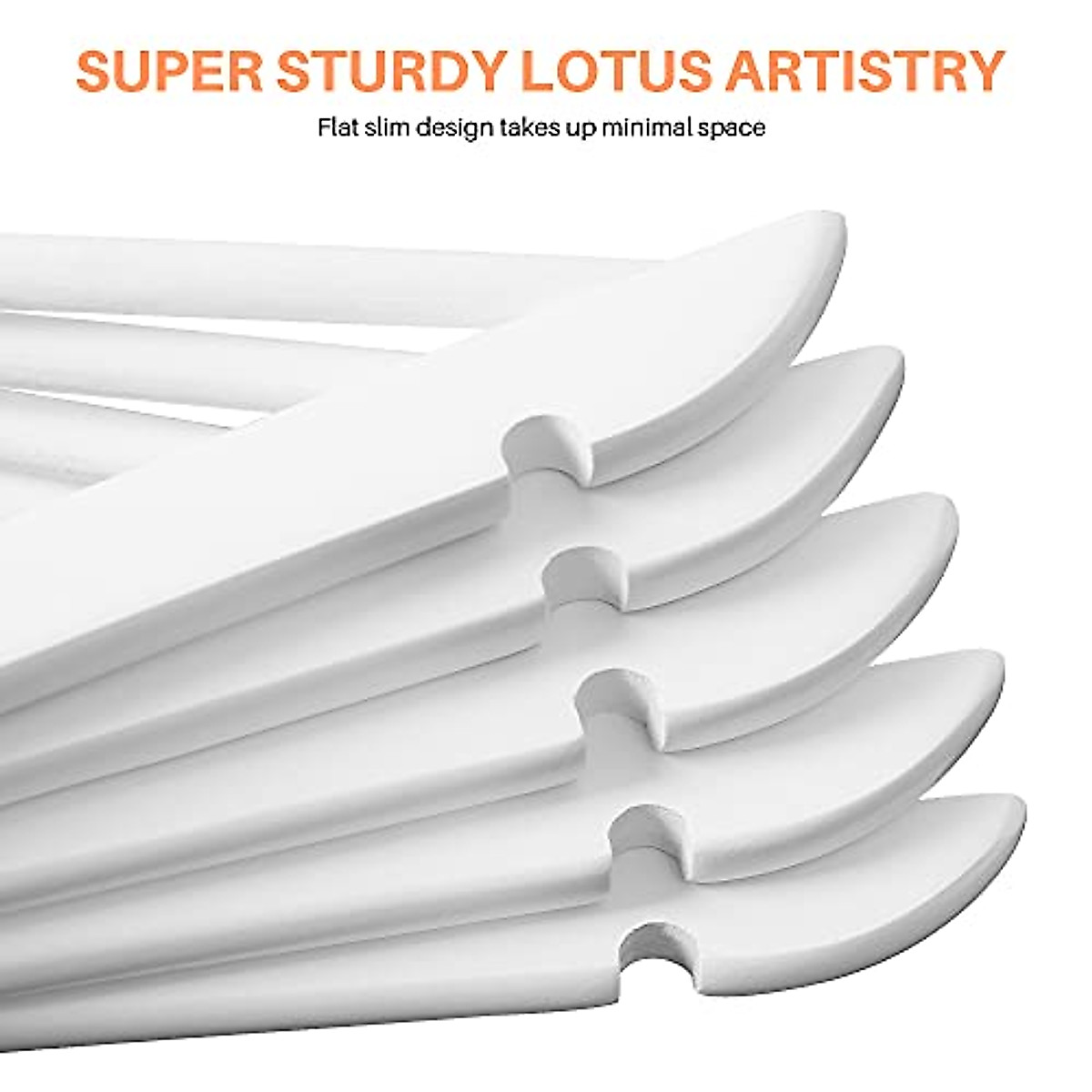 Smartor Wooden Hangers 20 Pack, Sturdy Coat Hangers for Closet, Quality Non Slip Hangers, Premium Heavy Duty Hangers, Durable Coat Hanger, Pants Hanger, Suit Hangers, with 360° Rotating Hook, White