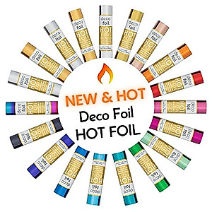 Deco Foil Hot Foils 5 in x 15 ft Roll - Ballet Slipper - Use with Hot Foil Systems, Plates and Dies