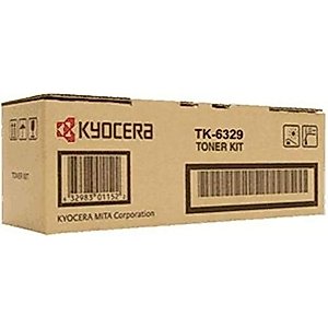 Kyocera 1T02NK0CS0 Model TK-6329 Black Toner Cartridge For use with Kyocera TASKalfa 4002i, 4003i, 5002i, 5003i, 6002i and 6003i A3 Black & White Multifunctionals