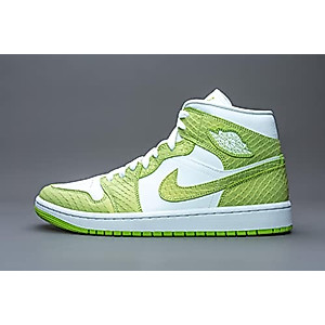 Jordan Womens WMNS Air 1 Mid SE DV2959 113 Green Python - Size 6.5W