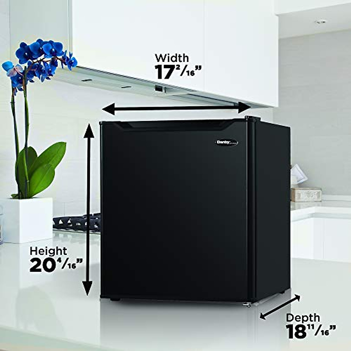 Danby DAR016B1BM-6 Compact Refrigerators, 1.6 cu.ft, Black