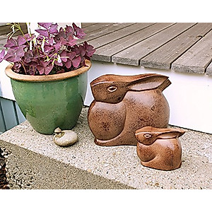Achla Designs Moon Bunny Garden Statue, Small