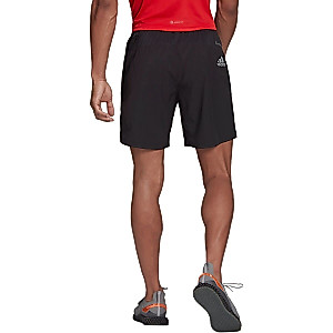 adidas Men's Run It Shorts, Black (Logo), Large