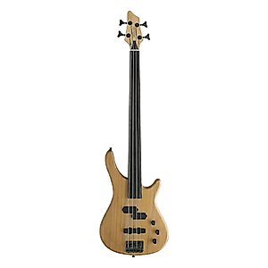 Stagg BC300FL Fretless 4-String Fusion Electric Bass Guitar - Natural