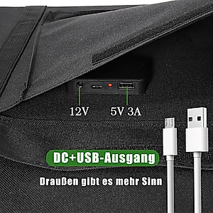 150W Foldable Solar Panel, Portable Solar Panel, Foldable Solar Suitcase Monocrystalline Solar Panels, Foldable Solar Charger IP65 Waterproof