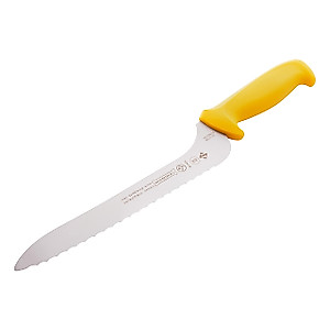 Mundial Y5620-9E 9-Inch Offset Serrated Edge Sandwich Knife, Yellow