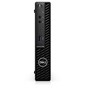 Dell OptiPlex 3090 MFF Windows 10 Pro Business Micro Form Factor Desktop, Intel Hexa-Core i5-10500T up to 3.8GHz, 8GB DDR4 RAM, 256GB PCIe SSD + 1TB HDD, USB WiFi Adapter, RJ-45, Mouse and Keyboard