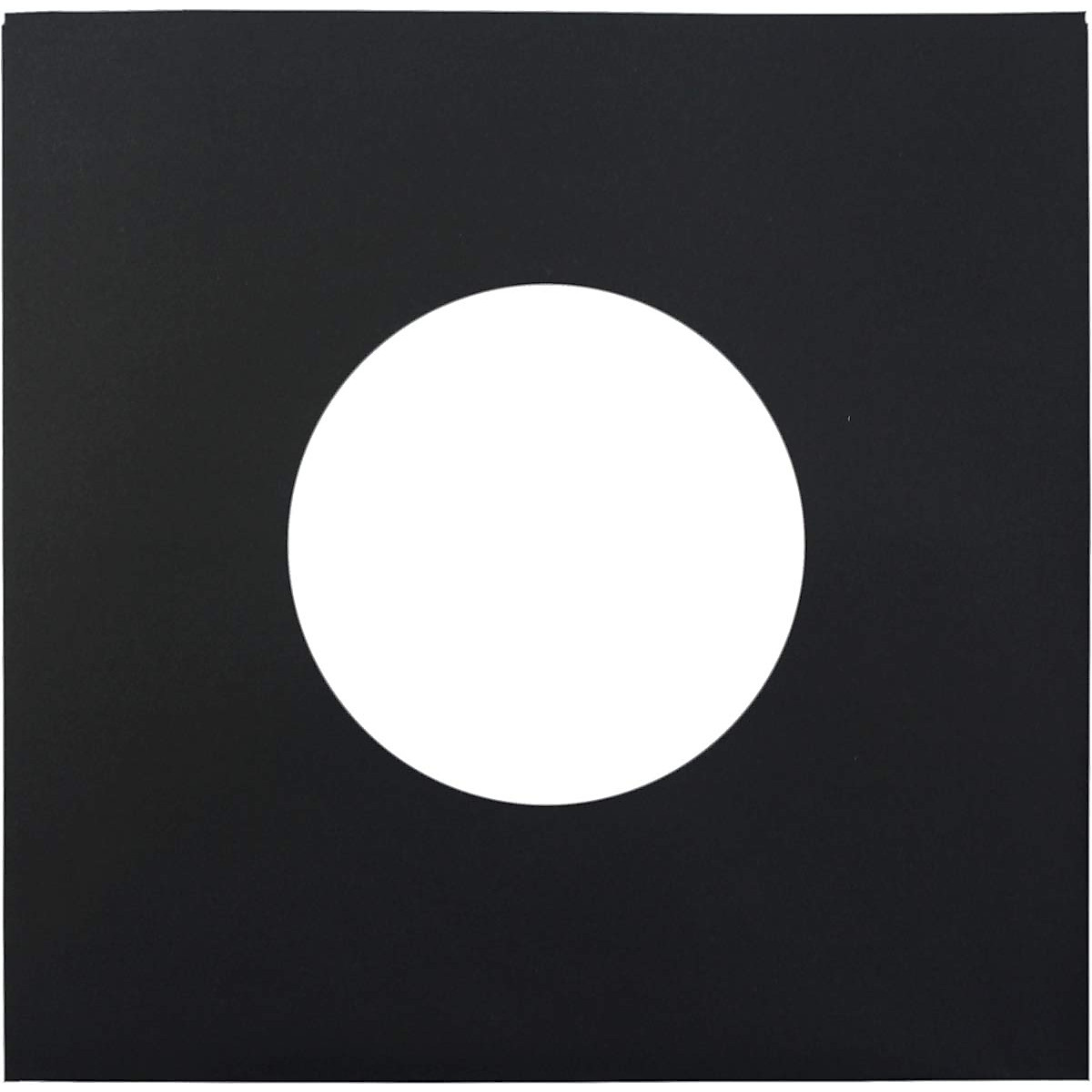 Square Deal Recordings & Supplies - 7" 45pm Vinyl Record Inner Sleeves - Archival Quality, Super Heavyweight 29# Black Paper with Hole - Set of 25#07IWBK