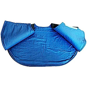 Parrot Anti-Scratch Shoulder Protector Multi-Purpose Bird Shoulder Shawl Bird Diaper Pad for Parakeets Cockatiels Conures Macaws Finches Lovebird Hang Bird Anklet & Toys (Shoulder Protector-Blue)