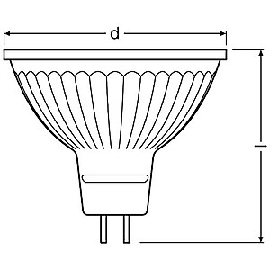 Osram 4058075433601 Star 12 V LED Lamps, pin Base, Reflector MR16, LV, Set of 10, Warm White