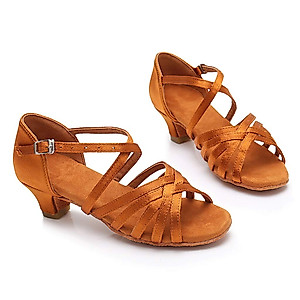 MLAGJSS Fashion Latin Dancing Shoes Women Salsa Ballroom Dance Sandals Prom Women's Sandals