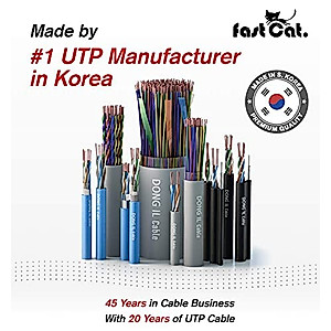 fast Cat. Speaker Wire 14 Guage 2C, UL Listed & CMR/CL3R-FT4 Rated - Speaker Cable w/PVC Jacket, 100% Oxygen-Free Pure Bare Copper - (105) HighFlex 14 Guage Wire - in-Wall Use-500ft Bulk Cable, White