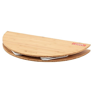Snow Peak Single Action Table Low, LV-071TR, Made of Bamboo, Designed in Japan, for Indoor Outdoor Use, Lifetime Product Guarantee, D 25.6" H 8.25" (650 * 210mm)