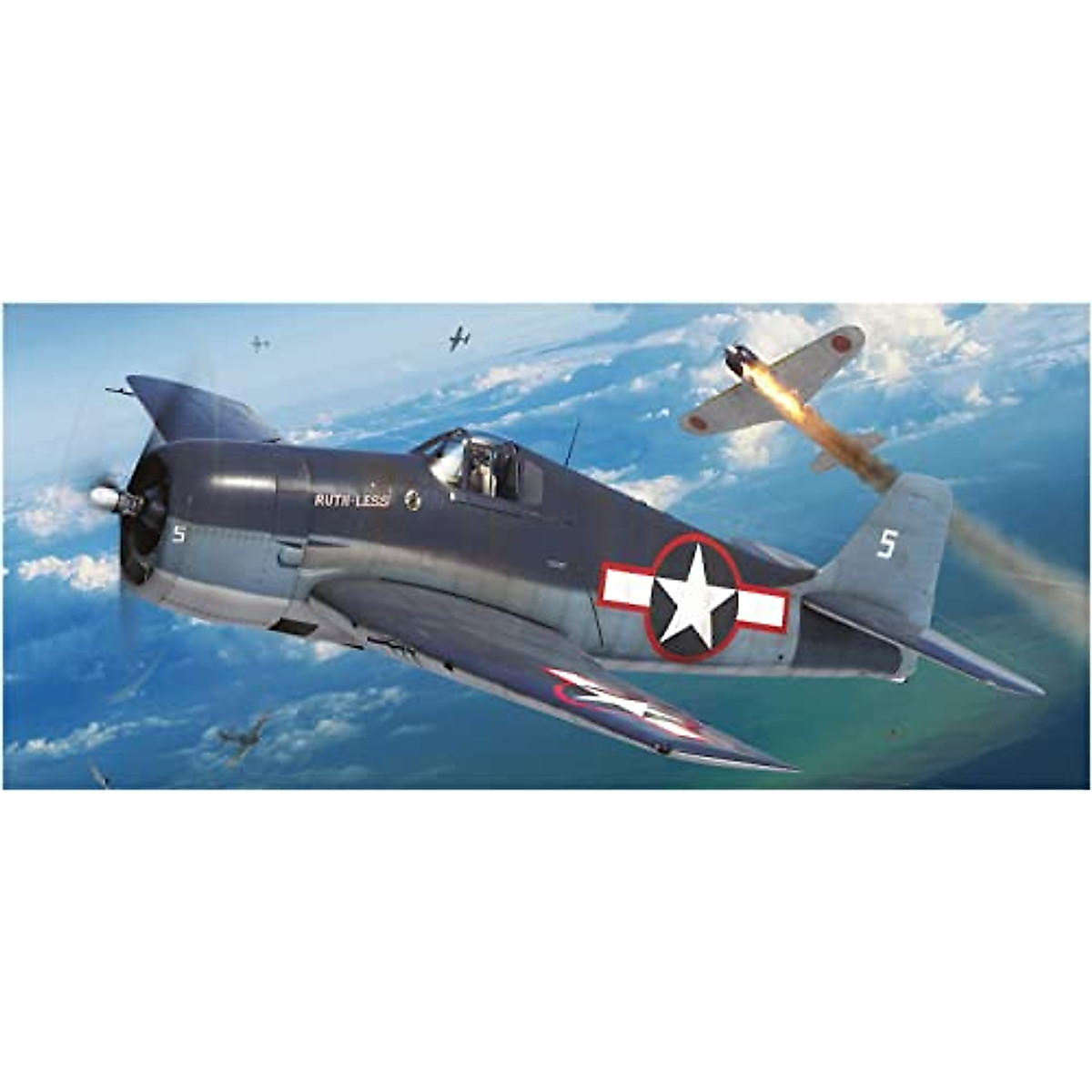 Eduard EDK8227 1:48 Profipack-F6F-3 Fighter WWII Model Kit, Various