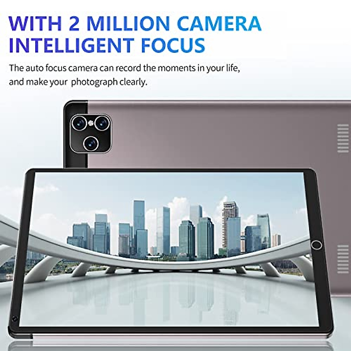 HD 8-inch Tablet Android 5.1 System Display 8-core Processor 1GB Ram and 16GB ROM 4000mah Built-in WiFi Bluetooth Voice Call Learning Writing Tablet 1Pcs (Gray)