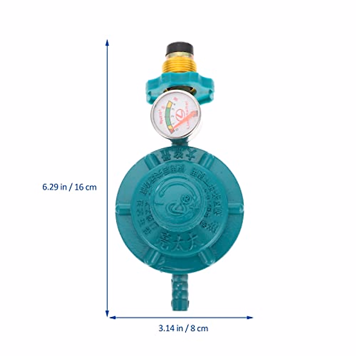 Totority Propane Propane Tank Regulator Tank Low Pressure Gas Regulator Gas Regulator& Pigtail Kit Household Gas Valve Gas Pressure Reducing Gas Grill Regulator Valve Gas Regulator