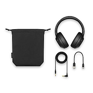 Sony WHXB900N Noise Cancelling Headphones, Wireless Bluetooth Over the Ear Headset with Mic for Phone-Call and Alexa Voice Control- Black (WH-XB900N/B)