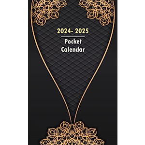 2024-2025 Pocket Calendar: Purse Size 4 x 6.5 - 2 Years Monthly Planner for Purse / from January 2024 to December 2025: each month/ 2 pages – ... Contacts, Pasword Log, Holiday ... and more