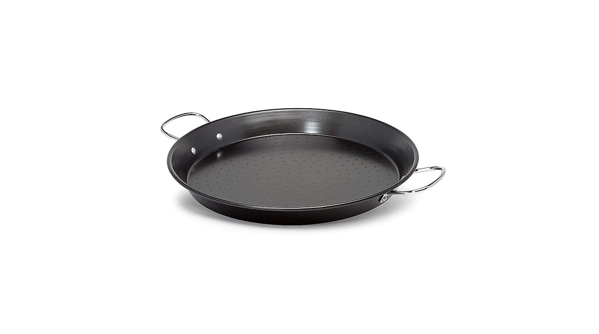 Ecolution Sol Paella Pan - Eco-Friendly Non-Stick 15" Heavy Duty Carbon ...