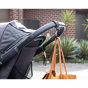 Little Chicks Stroller Hooks Clip Carabiner - Purse and Bag Hanger - 2 Pack - Model CK095