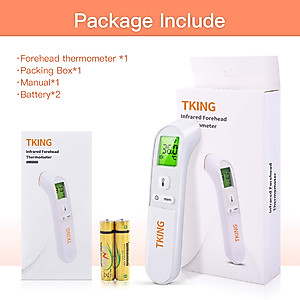 Non-Contact Forehead Thermometers for Baby,Kids and Adult, Digital Medical Thermometer, Professional Infrared Temporal Fever Thermometer Fast and Accurate Reading with Backlight LCD Screen