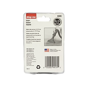 Shop-Vac 2-1/2" to 1-1/4" 906-85 Conversion Unit,Black