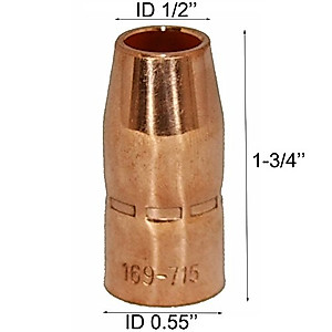 Mig Welding Gun Accessory .030" Kit for Miller Millermatic M-10,M-15 and Hobart H-9 H-10:20pcs Contact Tips 000-067 0.030"+2pcs gas nozzles 169-715 1/2"+2pcs gas diffusers 169-716 …