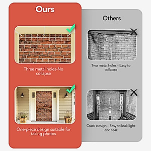 Brick Wall Backdrop, Brick Wall Party Backdrop Door Curtains for Halloween Party, Christmas, Birthday Gifts, Outdoor and Indoor Photo Props Brick Wall Decoration, Yellow