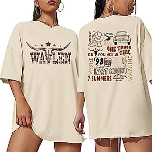Cow Skull Shirts for Women Western Graphic T Shirts Oversized Country Music Shirt Rodeo Cowboy Graphic Tee