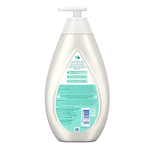 Johnson's CottonTouch Newborn Baby Wash & Shampoo with No More Tears, Sulfate-, Paraben- Free for Sensitive Skin, Made with Real Cotton, Gently Washes Away Dirt & Germs, 27.1 fl. oz