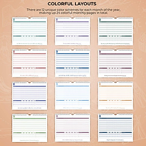 Clever Fox Habit Tracker Calendar – Inspirational Goal Tracker and Habit Calendar for Atomic Habits – Colorful Habit & Goal Planner Journal to Boost Productivity – 24 Months, 10″ x 8″ (Black)