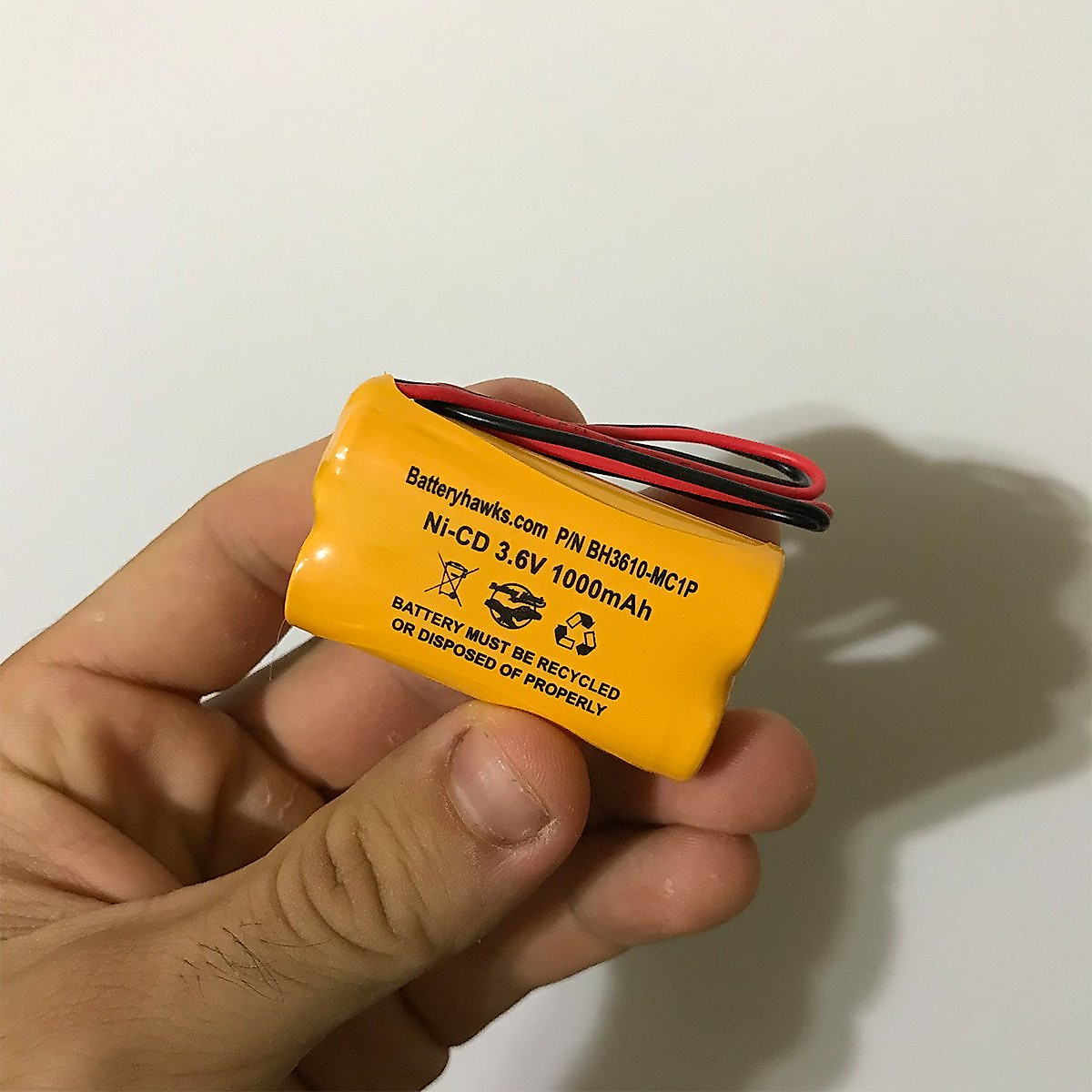 Ni-CD AA 1000mAh 3.6v Triangle 1000 mAh 3.6 Volt Fire Exit Sign Light Battery Pack Replacement