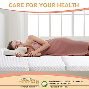 jela Foldable Mattress Twin Mattress, 4 Inch Memory Foam Folding Mattress, Trifold Mattress with Storage Bag and Waterproof Lining, Portable Mattress for Camping, Floor, Guest (38x75x4 inch, Twin)