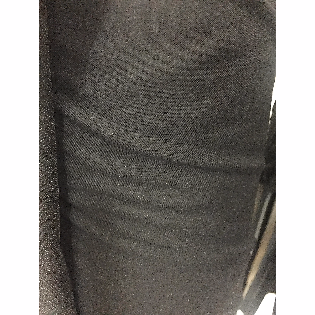 French Black Tricot Fusible Interfacing " LIGHT WEIGHT ", 3 yards x 58" IRON ON INTERFACING