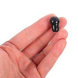 Black Stethoscope Ear Tips Stethoscope Replacement Earpiece Soft Stethoscope Ear End Stethoscope Earbuds for Hospital Clinic Doctor 10pcs