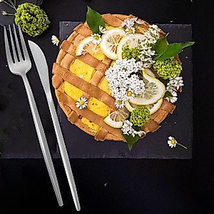 Bettlife Matte Silver Silverware Set, Stainless Steel Satin Finish, Flatware Cutlery Set for 4, 20-Piece Spoons and Forks Kitchen Utensil Set, Dishwasher Safe (Matte Silver, 20 P)