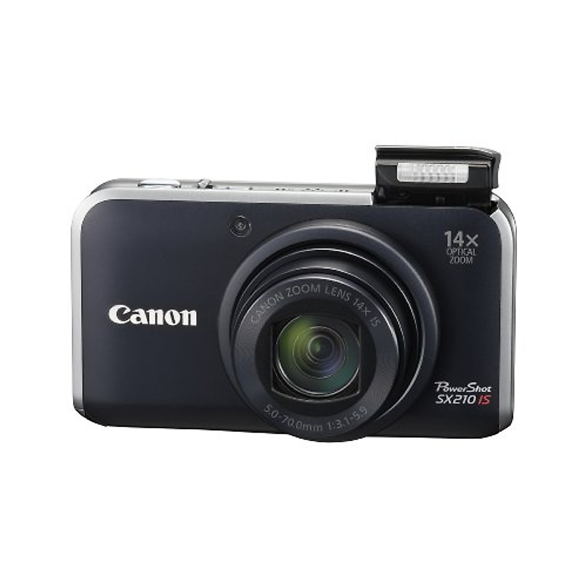 Canon PowerShot SX210IS 14.1 MP Digital Camera with 14x Wide Angle Optical Image Stabilized Zoom and 3.0-Inch LCD - Black (Discontinued by Manufacturer)